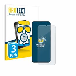 BROTECT Displayschutzglas Schutzglas für Blackview Oscal Tiger 10, 3 Stück, Schutzfolie Display Schutz Glas Folie matt, weiß