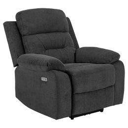 ebuy24 Relaxsessel Vansbro Sessel recliner elektrisch grau.
