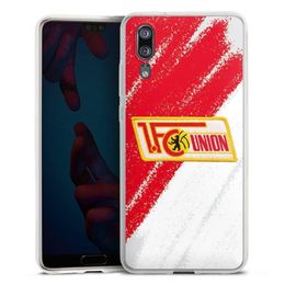 DeinDesign Handyhülle Offizielles Lizenzprodukt 1. FC Union Berlin Logo, Huawei P20 Silikon Hülle Bumper Case Handy Schutzhülle, weiß