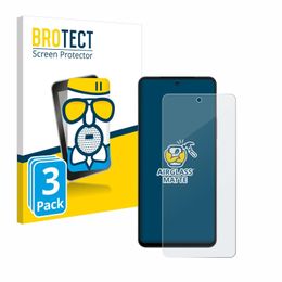 BROTECT Displayschutzglas Schutzglas für Vivo iQOO Z9 Turbo, 3 Stück, Schutzfolie Display Schutz Glas Folie matt, weiß
