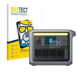 BROTECT Displayschutzglas Schutzglas für Anker SOLIX C1000X, Schutzfolie Display Schutz Glas Folie matt, weiß