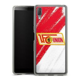 DeinDesign Handyhülle Offizielles Lizenzprodukt 1. FC Union Berlin Logo, Sony Xperia L3 Silikon Hülle Bumper Case Handy Schutzhülle, weiß, transparent