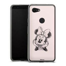 DeinDesign Handyhülle Minnie Mouse Offizielles Lizenzprodukt Disney Minnie Posing Sitting, Google Pixel 3a Silikon Hülle Bumper Case Handy Schutzhülle