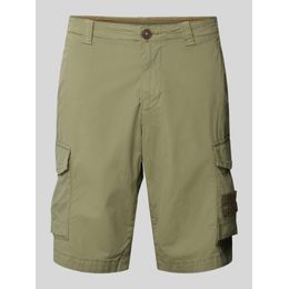 Napapijri Regular Fit Cargoshorts mit Label-Patch Modell 'HORTON'