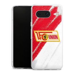 DeinDesign Handyhülle Offizielles Lizenzprodukt 1. FC Union Berlin Logo, Google Pixel 8 Silikon Hülle Bumper Case Handy Schutzhülle, weiß, transparent