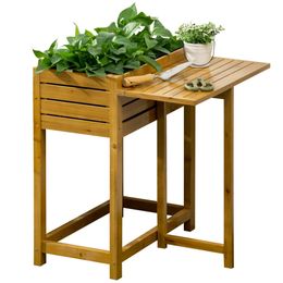 Outsunny Hochbeet Innenverkleidung aus Vlies (Gemüsebeet, 1 St., Blumenkasten), für Garten, Balkon, Braun