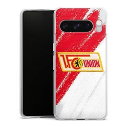 DeinDesign Handyhülle Offizielles Lizenzprodukt 1. FC Union Berlin Logo, Google Pixel 8 Pro Silikon Hülle Bumper Case Handy Schutzhülle, weiß