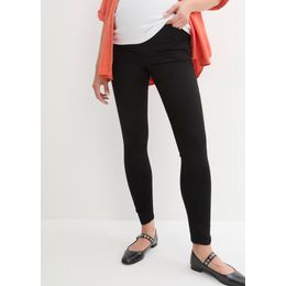 bonprix Umstandsjeggings mit Stretch Skinny, schwarz, Gr.50, Leggings f&uuml;r die Schwangerschaft aus Stretchdenim, 71% Baumwolle