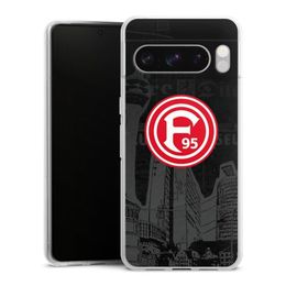 DeinDesign Handyhülle Fortuna Düsseldorf Offizielles Lizenzprodukt Logo Fortuna Logo City, Google Pixel 8 Pro Silikon Hülle Bumper Case Handy Schutzhü