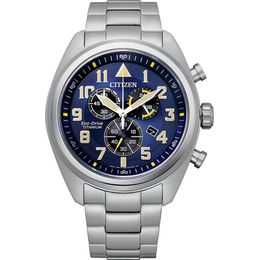 Chronograph Citizen "AT2480-81L" Armbanduhren silberfarben Herren Solaruhren Armbanduhr, Herrenuhr, Solar, Stoppfunktion