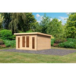 Gartenhaus Karibu "Rabensee 3" Gartenhäuser beige (naturbelassen) Gartenhäuser aus Holz naturbelassen