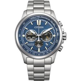 Chronograph Citizen "CA4570-88L" Armbanduhren silberfarben (titansilberfarben) Herren Solaruhren Armbanduhr, Herrenuhr, Solar, Titan, Stoppfunktion