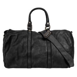 Reisetasche FORTY Gr. B/H/T: 47 cm x 27 cm x 18 cm onesize, schwarz Taschen echt Leder, Made in Italy