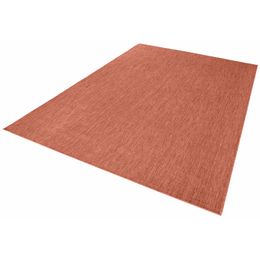 Teppich NORTHRUGS "Match" Teppiche Gr. B/L: 240 cm x 340 cm, 8 mm, 1 St., orange (terrakotta) Esszimmerteppiche In-& Outdoor, Kurzflor, Teppich, Modern, Unifarben, Wohnzimmer, Balkon