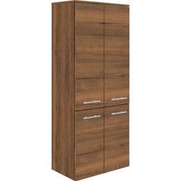 Midischrank Marlin "3040" Schränke Gr. B/H/T: 60 cm x 148,8 cm x 35 cm, 4 St., braun (eiche struktur braun) Bad-Midischrank Badmöbelserien Breite 60 cm