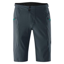 Radhose Gonso "VALDES" Gr. 4XL, Normalgrößen, grau (anthrazit) Herren Hosen Bike-Shorts, atmungsaktive MTB Fahrradhose, Bund regulierbar