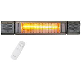 VASNER Heizstrahler "Bluetooth, grau, Appino BEATZZ" Wand Decke mit Musik & LED grau