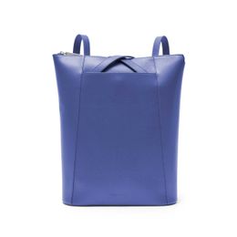 Cityrucksack Gretchen "Crocus Backpack" Gr. B: 30 cm, blau Rucksäcke aus italienischem Rindsleder