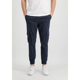 Jogginghose Alpha Industries "ALPHA Men - Pants Nylon Cargo Jogger" Gr. XL, Normalgrößen, blau (rep.blue) Herren Hosen Jogginghosen