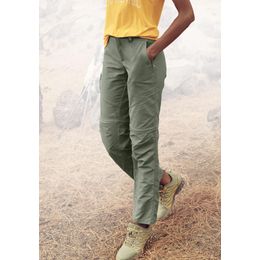 active by Lascana Trekkinghose LASCANA ACTIVE "2-in 1-Hose" Gr. 38, N-Gr, grün (khaki) Damen Hosen Wanderhosen mit abnehmbaren Hosenbeinen