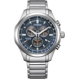 Chronograph Citizen "AT2530-85L" Armbanduhren silberfarben (titansilberfarben) Herren Solaruhren Armbanduhr, Herrenuhr, Solar, Stoppfunktion