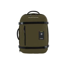 Cityrucksack National Geographic "OCEAN" Gr. B: 33.00 cm, braun Rucksäcke aus recycelten PET-Flaschen