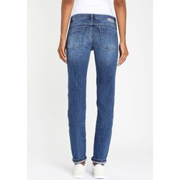 Slim-fit-Jeans Gang "94JOJO" Gr. 28 (36), N-Gr, blau (light blue) Damen Jeans Röhrenjeans Bewegungsfreiheit mit großer Formstabilität