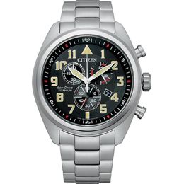 Chronograph Citizen "AT2480-81E" Armbanduhren silberfarben Herren Solaruhren Armbanduhr, Herrenuhr, Solar, Stoppfunktion