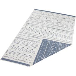 Teppich NORTHRUGS "Kuba" Teppiche Gr. B/L: 200 cm x 290 cm, 5 mm, 1 St., blau In-& Outdoor, Wetterfest, Balkon, Garten, Wohnzimmer, Wasserfest