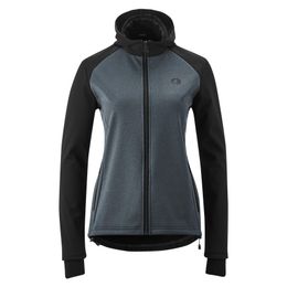 Radtrikot Gonso "TARAVO" Gr. 34, grau (anthrazit) Damen Trikots Softshell-Hoodie, Windjacke winddicht und atmungsaktiv