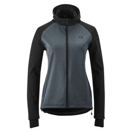 Radtrikot Gonso "TARAVO" Gr. 36, grau (anthrazit) Damen Trikots Softshell-Hoodie, Windjacke winddicht und atmungsaktiv