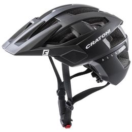 Mountainbikehelm Cratoni "MTB-Fahrradhelm AllSet" Gr. 59, schwarz (schwarz matt), Helme, 59/61 Kopfumfang: 59cm - 61cm, Reflektoren