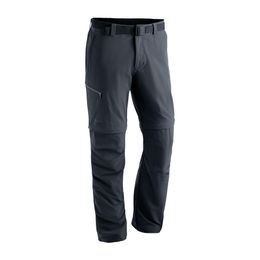 Funktionshose Maier Sports "Tajo 2" Gr. 23, Kurzgrößen, schwarz Herren Hosen Wanderhose, zipp-off Outdoor-Hose, 4 Taschen, Regular Fit