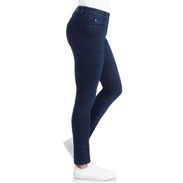 Ankle-Jeans WONDERJEANS "Ankle" Gr. 42, Länge 28, blau (dark blue used) Damen Jeans 5-Pocket-Jeans Schmale leicht verkürzte Form