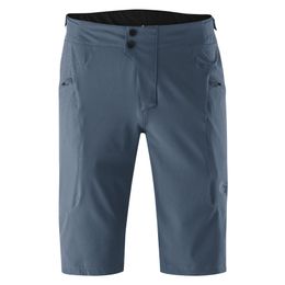 Radhose Gonso "VALDES" Gr. XL, Normalgrößen, blau (dunkelblau) Herren Hosen Bike-Shorts, atmungsaktive MTB Fahrradhose, Bund regulierbar