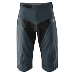 Radhose Gonso "RASASS" Gr. L, Normalgrößen, grau (anthrazit) Herren Hosen Bike-Shorts, MTB Fahrradhose mit Sitzpolster, Bund flexibel