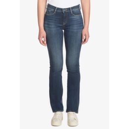 Bequeme Jeans Le Temps Des Cerises "POWERB" Gr. 26, US-Größen, blau Damen Jeans mit leicht ausgestellten Beinen