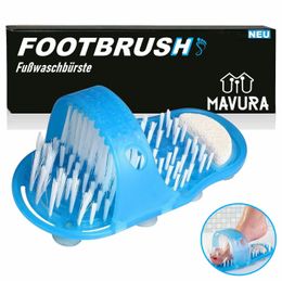 MAVURA Fußbürste FOOTBRUSH Fußwaschbürste Rutschfeste Dusch-Fußbürste Reinigung Massage