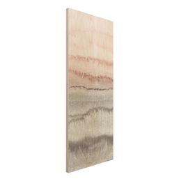 Holzbild Spiel der Farben Meeresrauschen im Nebel