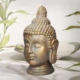 ECD Germany - Buddha Figur, 53 cm, Bronze, aus Polyresin