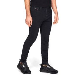 Diesel Skinny-fit-Jeans High Waist Stretch Hose Schwarz