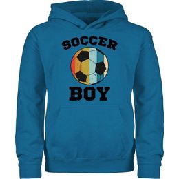 Shirtracer Hoodie Soccer Boy Vintage Kinder Sport Kleidung