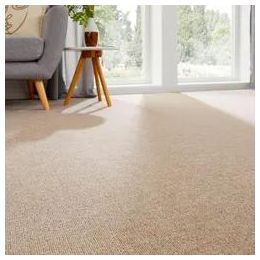 ANDIAMO Teppichboden "Feinschlinge Bob" Teppiche meliert, Breite 200, 400 oder 500 cm, strapazierfähig, pflegeleicht Gr. B: 500cm, 4,5mm, L: 800cm, beige