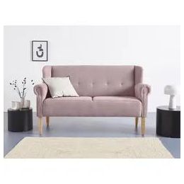 Küchensofa Home Affaire "Moro" Sofas Gr. B/H/T: 174cm x 99cm x 73cm, Luxus-Microfaser, rosa (flamingo) in verschiedenen Stoffe und Farben