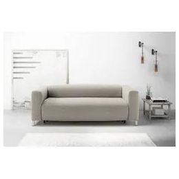 Schlafsofa Places of Style "Quarto für Dauerschläfer geeignet durch hochwertigen Faltbeschlag" Sofas Gr. B/H/T: 190cm x 69cm x 104cm, Webstoff, Breite 190cm, Standard PUR Schaum RG-35, grau (taupe) 3 Breiten und Matratzenausführungen, belastbar zwischen 200-.270kg