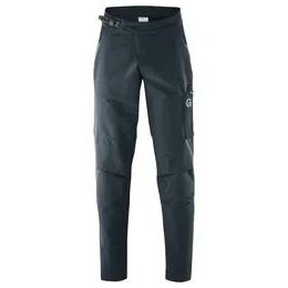 Radhose Gonso "PISCADU" Gr. XXXL, Normalgrößen, grau (anthrazit) Herren Hosen Bike-Hose, lange MTB Fahrradhose, Bund regulierbar, mit Taschen