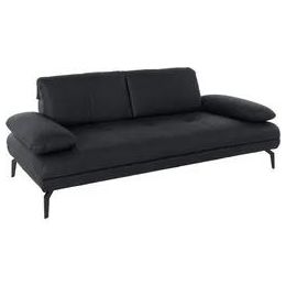 2-Sitzer Andas "Stenlille" Sofas Gr. B/H/T: 212cm x 83cm x 107cm, NaturLEDER, schwarz incl. Sitztiefen-, Kopfteil- und Armteilverstellung