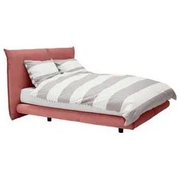 Boxspringbett Tom Tailor HOME "SOHO PILLOW BOX" Komplettbetten Gr. Cord TRI ohne Tom Tailor Print, Liegefläche B/L: 200 cm x 200 cm, H2/H3, 5-Zonen-Tonnentaschen-Federkern-Partnermatratze, rosa (magnolia tri 7) Boxspringbett in Schwebeoptik, Kopfteil Kissenform, Höhe 120 cm