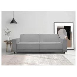 3-Sitzer DOREL HOME "Allie Schlafsofa 225 cm" Sofas Gr. B/H/T: 225cm x 82cm x 84cm, Cord, grau Bett-Funktion (108190cm), trendiger Cord o. pflegeleichter Velours