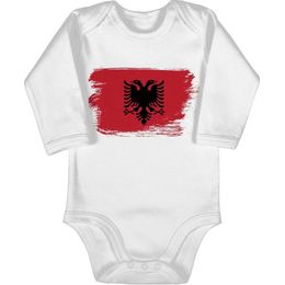 Shirtracer Shirtbody Albanien Albanija 2024 Fussball EM Fanartikel Baby